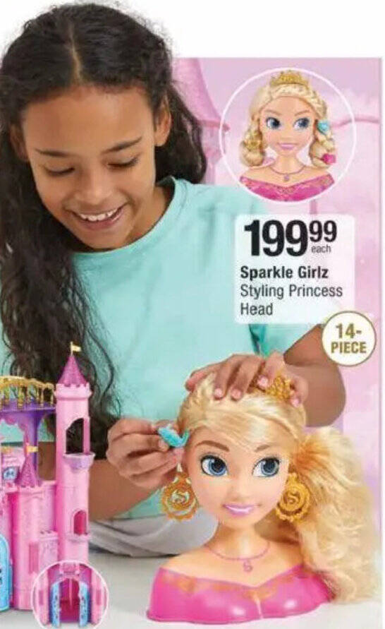 Sparkle Girlz Styling Princess Head offer at Checkers Hyper