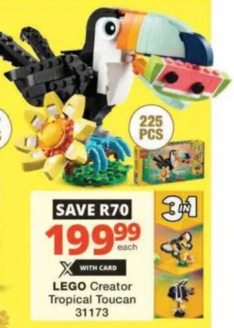 LEGO Creator Tropical Toucan offer at Checkers Hyper