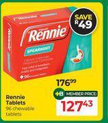 Rennie Tablets 96 Chewable Tablets offer at Dis-Chem