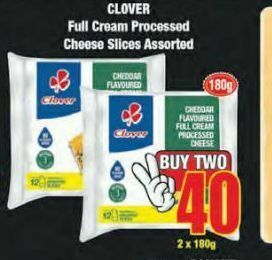 Clover cheddar / gouda cheese slices 2 offer at Boxer