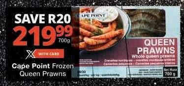 Prawns specials at Checkers – Dec 2025