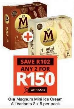 Ice Cream specials at Checkers – Dec 2025