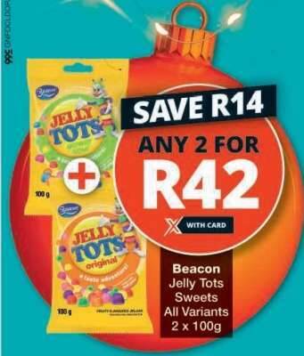 Sweets specials at Checkers – Dec 2025