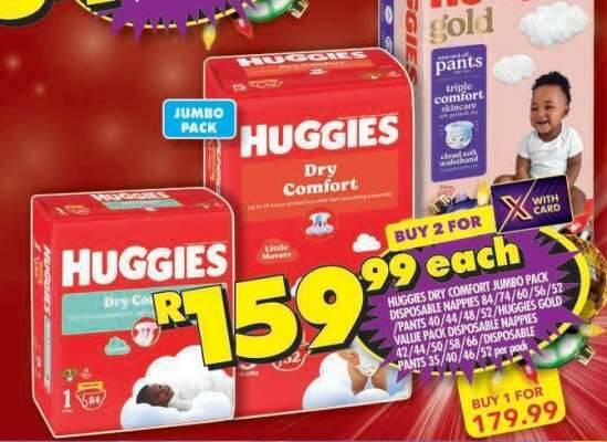 Huggies specials at Shoprite – Dec 2025