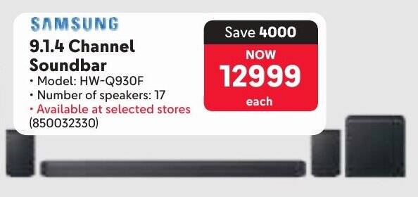 Soundbar specials at Makro – Dec 2025