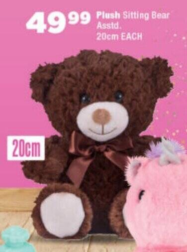 Plush Sitting Bear offer at OK Foods