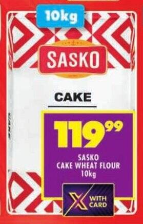Sasko cake wheat flour offer at Shoprite