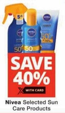 Nivea Selected Sun Care Products offer at Checkers