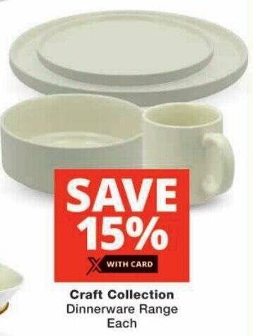 Craft Collection Dinnerware Range offer at Checkers