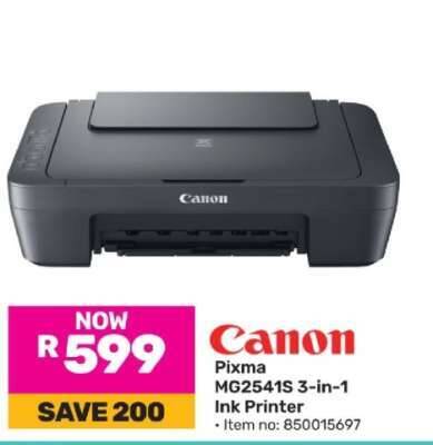 Canon Pixma MG2541S 3-in-1 Ink Printer offer at Game