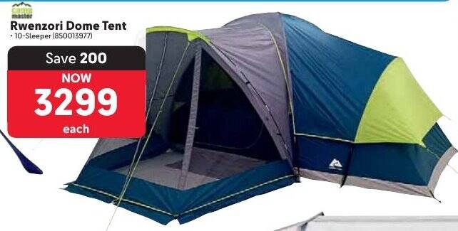 Camp Master Rwenzori Dome Tent offer at Makro