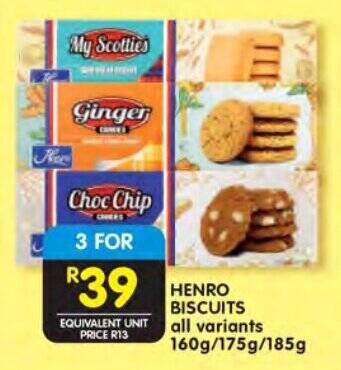 Biscuits specials at Shoprite – Dec 2025