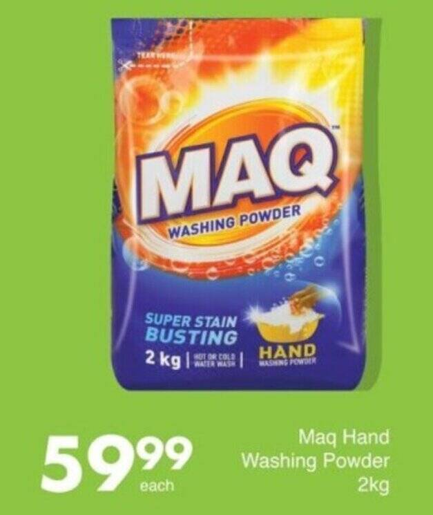 Maq Hand Washing Powder 2 kg offer at Save