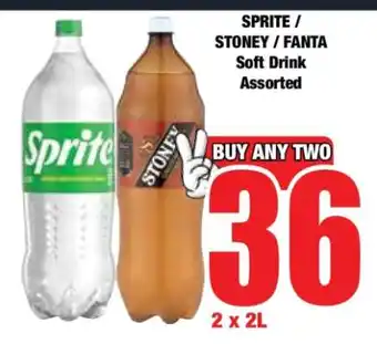 SPRITE / STONEY / FANTA Soft Drink Assorted offer at Boxer