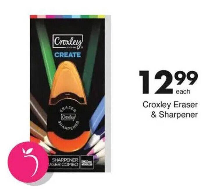 Croxley Eraser & Sharpener offer at Save