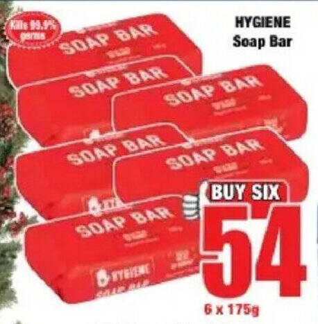 HYGIENE Soap Bar 6 x 175 g offer at Boxer