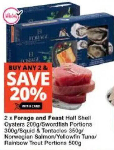 Forage and Feast Half Shell Oysters/ Swordfish/ Squid & Tentacles ...