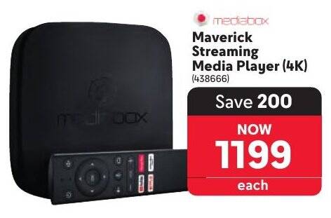 Mediabox Maverick Streaming Media Player 4K offer at Makro