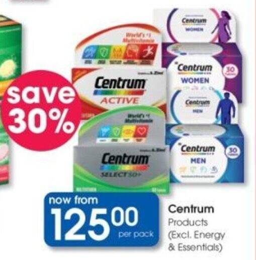 Centrum Products offer at Clicks