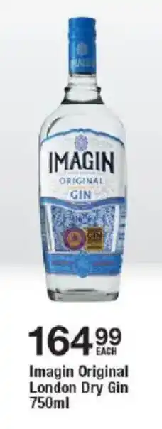 Imagin Original London Dry Gin 750 ml offer at OK Liquor