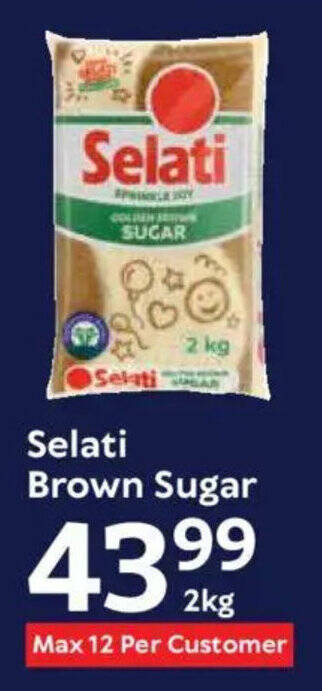 Selati Brown Sugar 2 kg offer at Oxford Freshmarket