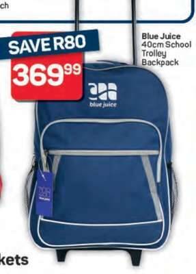 Blue Juice 40cm School Trolley Backpack offer at Pick n Pay