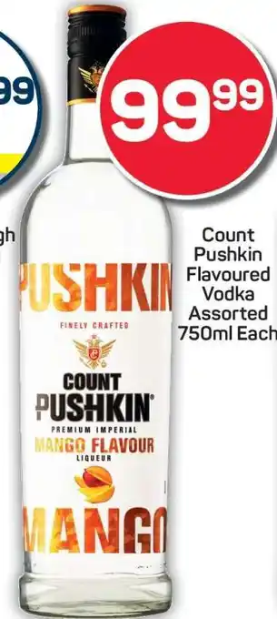 Count Pushkin Flavoured Vodka Assorted 750ml Each offer at Pick n Pay
