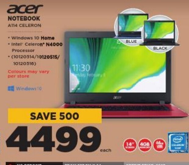 ACER Notebook offer at HiFi Corp