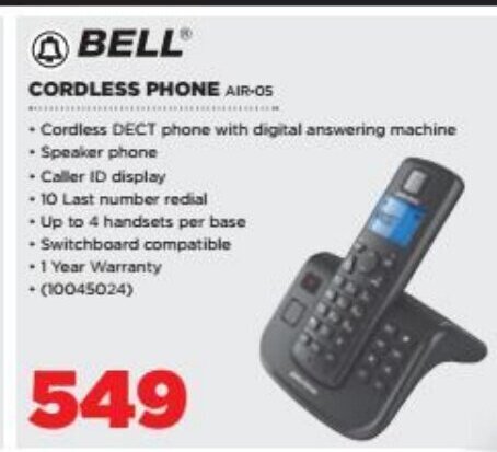 BELL Cordless Phone offer at HiFi Corp