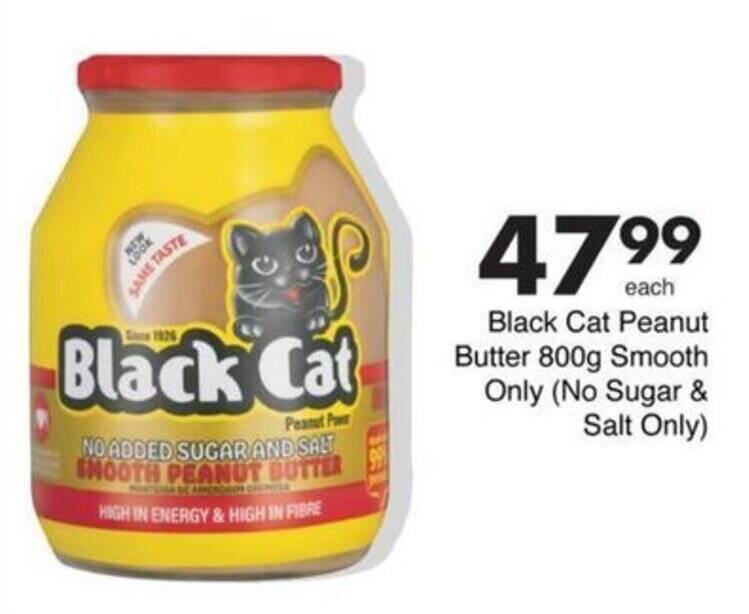 Black Cat Peanut Butter Smooth 800 g offer at Save