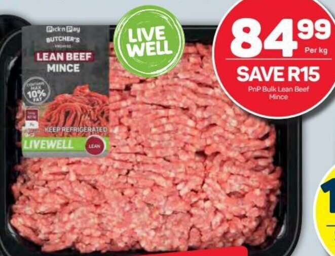 Bulk Lean Beef Mince Offer At Pick N Pay