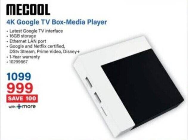 Mecool 4K Google TV Box-Media Player offer at Incredible Connection