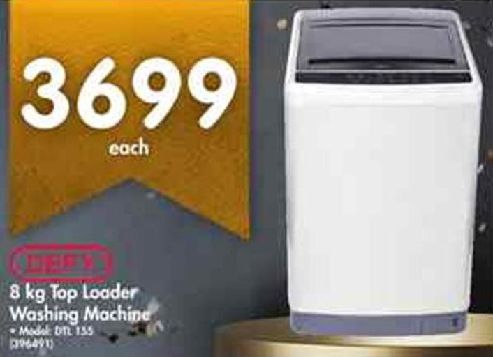 Top Loader Washing Machine 8kg offer at Makro