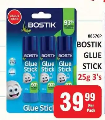 BOSTIK GLUE STICK 25g 3's offer at KitKat Cash and Carry