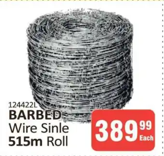 BARBED Wire Single 515m Roll offer at KitKat Cash and Carry