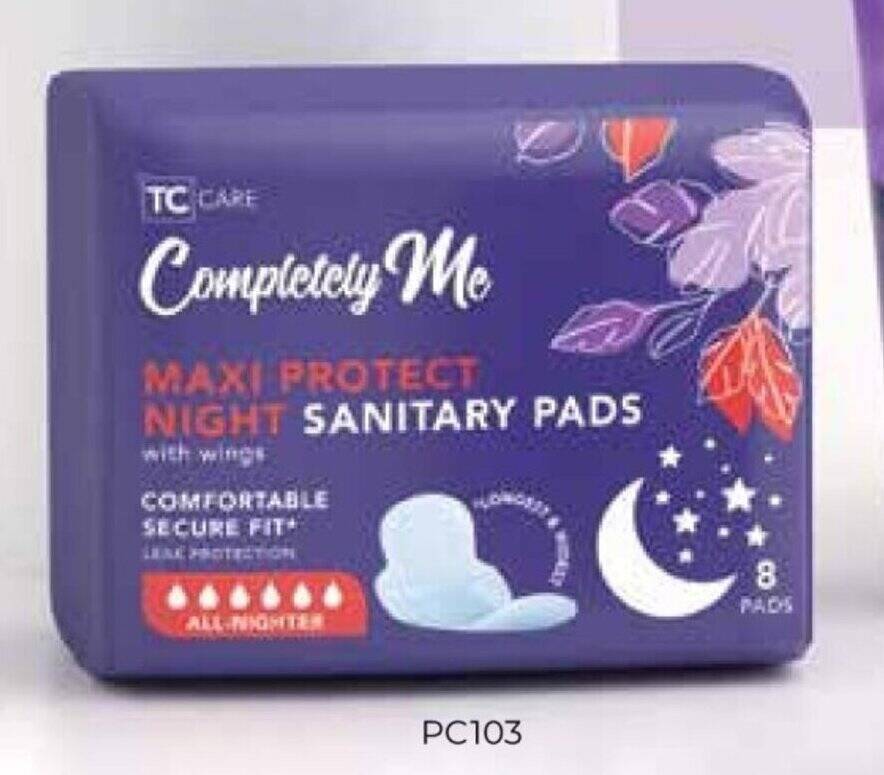TC Completely Me Sanitary Pads with Wings Night offer at Table Charm Direct