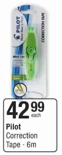 Pilot Correction Tape offer at Checkers