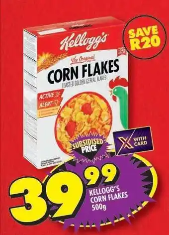 Kellogg's Corn Flakes 500g offer at Shoprite