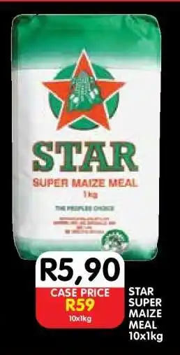 STAR SUPER MAIZE MEAL 10x1kg offer at Shoprite