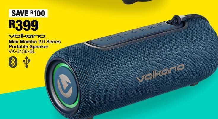 volkano Mini Mamba 2.0 Series Portable Speaker VK-3138-BL offer at OK ...