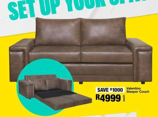 Valentino Sleeper Couch offer at OK Furniture