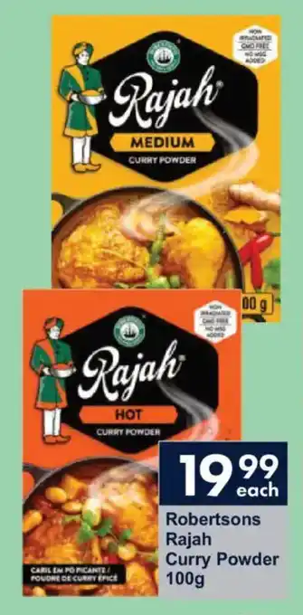 Robertsons Rajah Curry Powder 100 g offer at President Hyper
