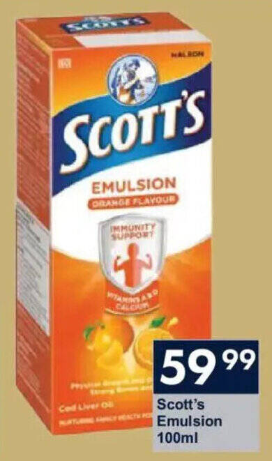Scott's Emulsion 100 ml offer at President Hyper