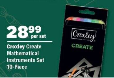 Croxley Create Mathematical Instruments Set offer at OK Foods