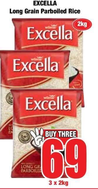 Excella Long Grain Parboiled Rice offer at Boxer