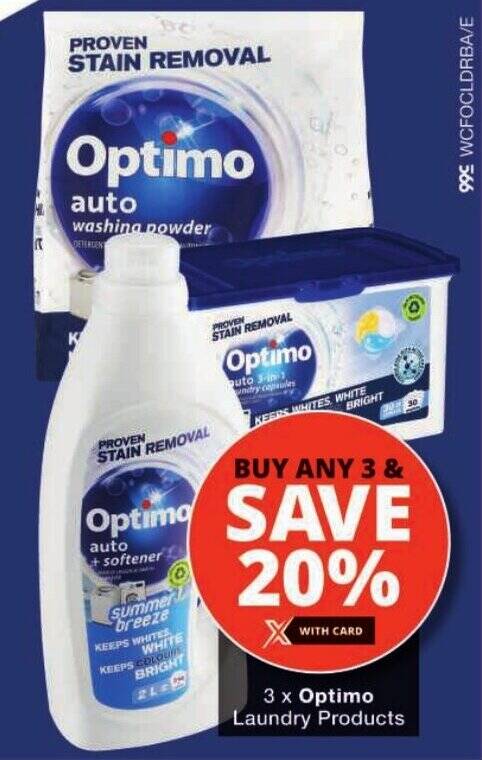 Optimo Laundry Products offer at Checkers