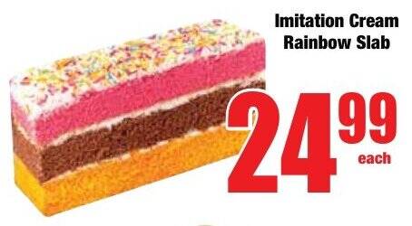 Imitation Cream Rainbow Slab offer at Boxer Superstores