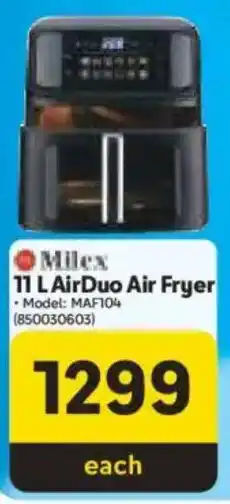 Milex AirDuo Air Fryer offer at Makro