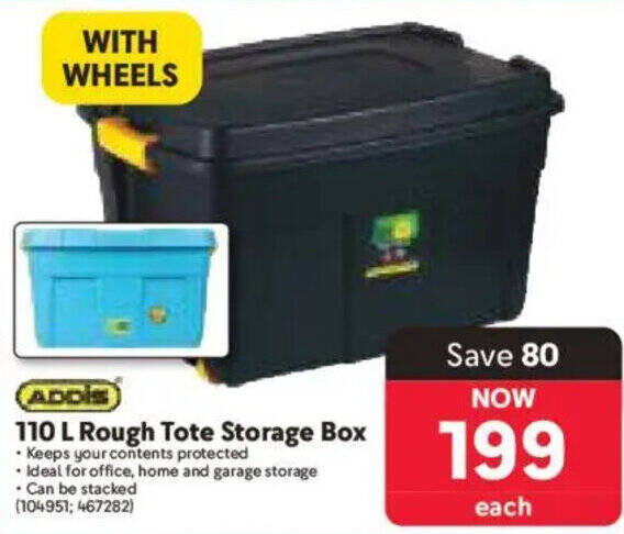 Addis Rough Tote Storage Box offer at Makro