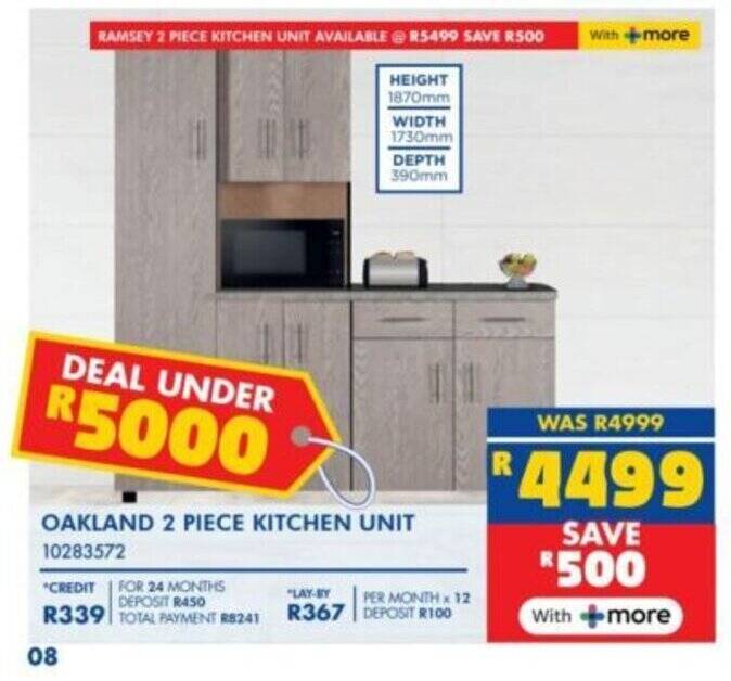 Oakland kitchen unit offer at Russells